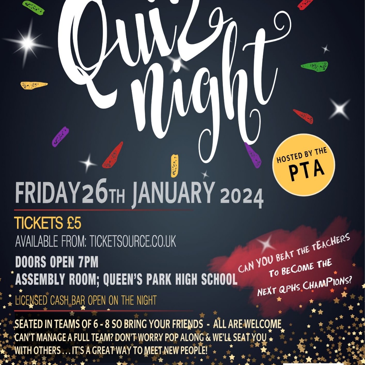Queen’s Park High School - PTA Quiz Night